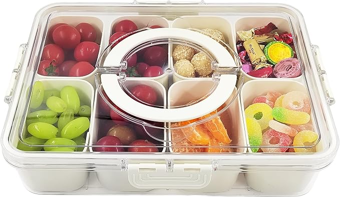 Snack Box – Smidig 8-fackslåda för snacks på resan, stranden & festen ...